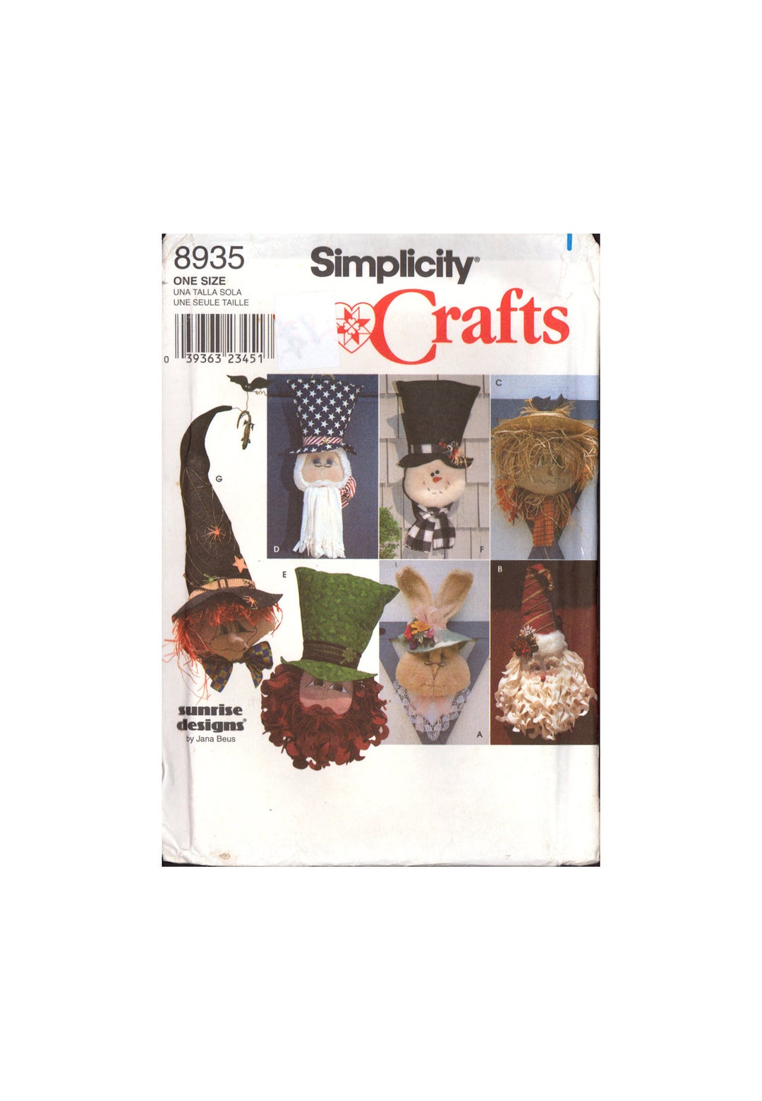 Simplicity 8935 Sewing Pattern Door Decorations Uncut Factory Folded - Etsy