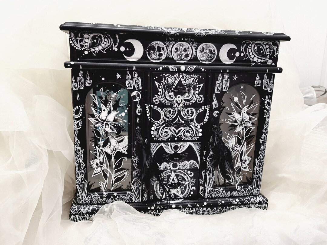Custom GOTH Gothic Black Wooden Plastic Storage BOX Decorative - Etsy