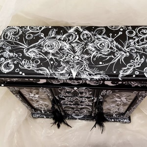 Custom GOTH Gothic Black Wooden Plastic Storage BOX Decorative - Etsy