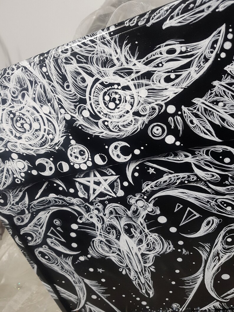 Custom GOTH Gothic Black Wooden Plastic Storage BOX Decorative - Etsy