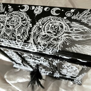 Custom GOTH Gothic Black Wooden Plastic Storage BOX Decorative - Etsy