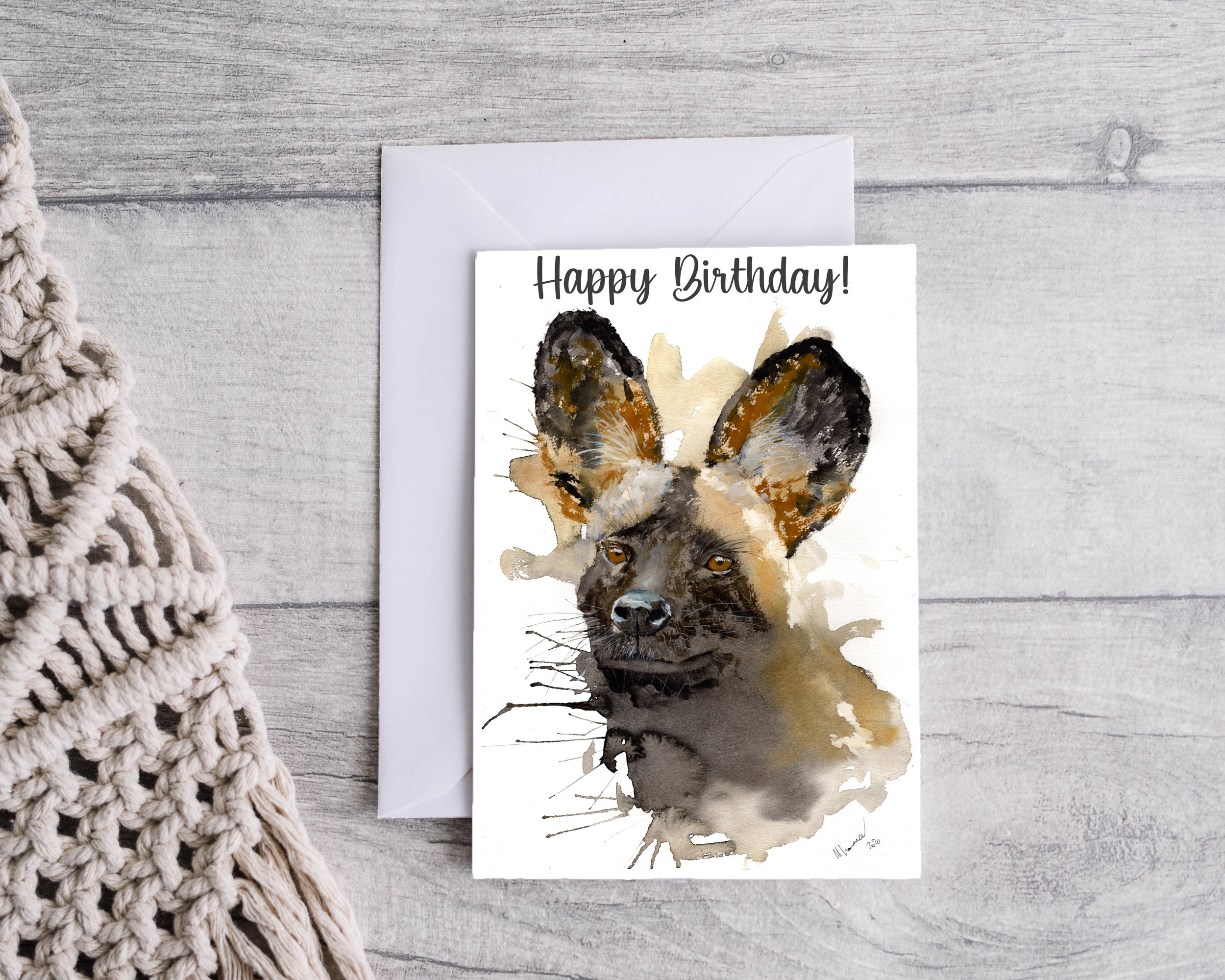 Wolf Birthday Card, Printable Digital Download - Etsy