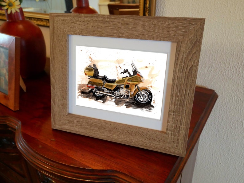 Honda Goldwing 1200 Print. Goldwing Poster. Gifts for Him. Hand Painted ...