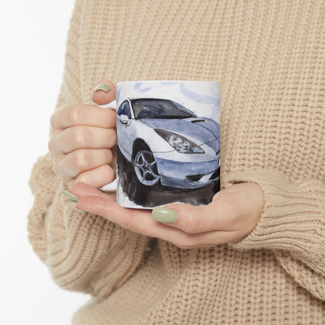 Toyota Celica Coffee Mug Original Hand-painted Art - Etsy