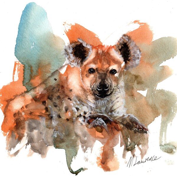 Hyena Painting - Etsy
