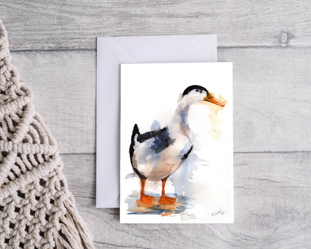 Duck Greetings Card, Printable Digital Download - Etsy