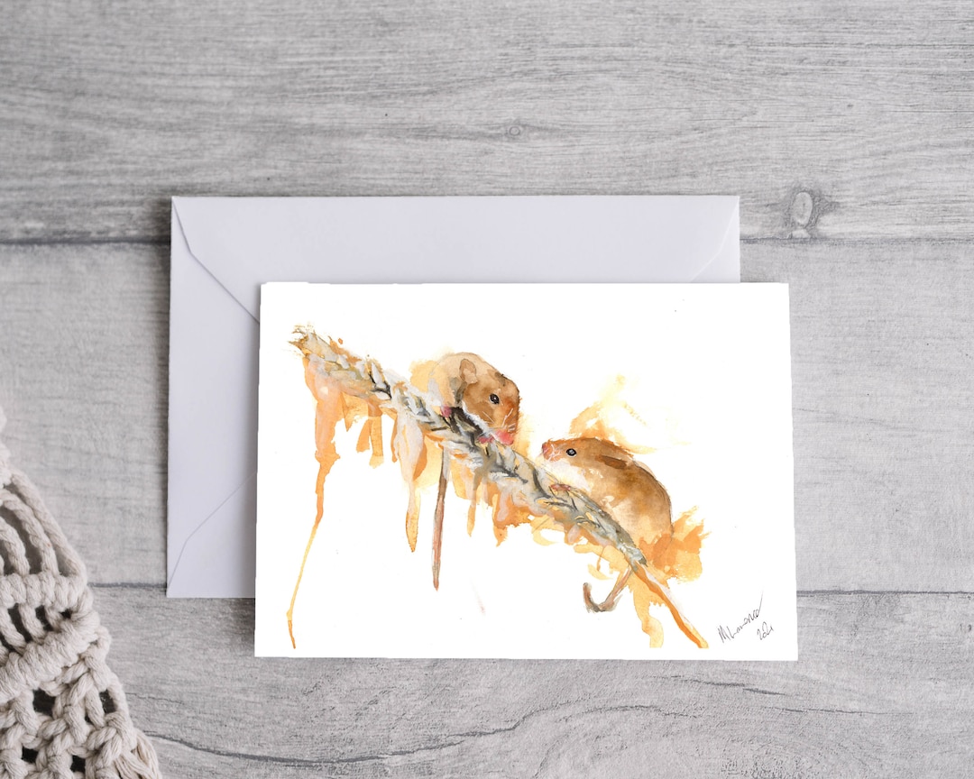 Field Mice Mouse Greetings Card, Printable Digital Download - Etsy