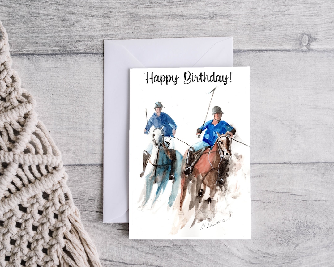 Polo Birthday Card, Printable Digital Download - Etsy