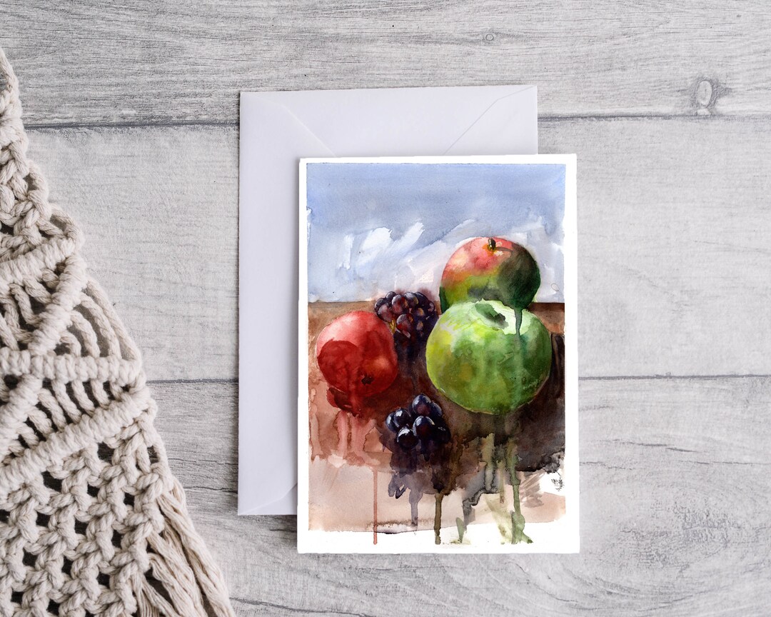 Fruit Greetings Card, Printable Digital Download - Etsy