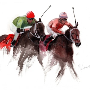 Horse Riding Art Print, Horse, Watercolour Horses, Printable Art ...