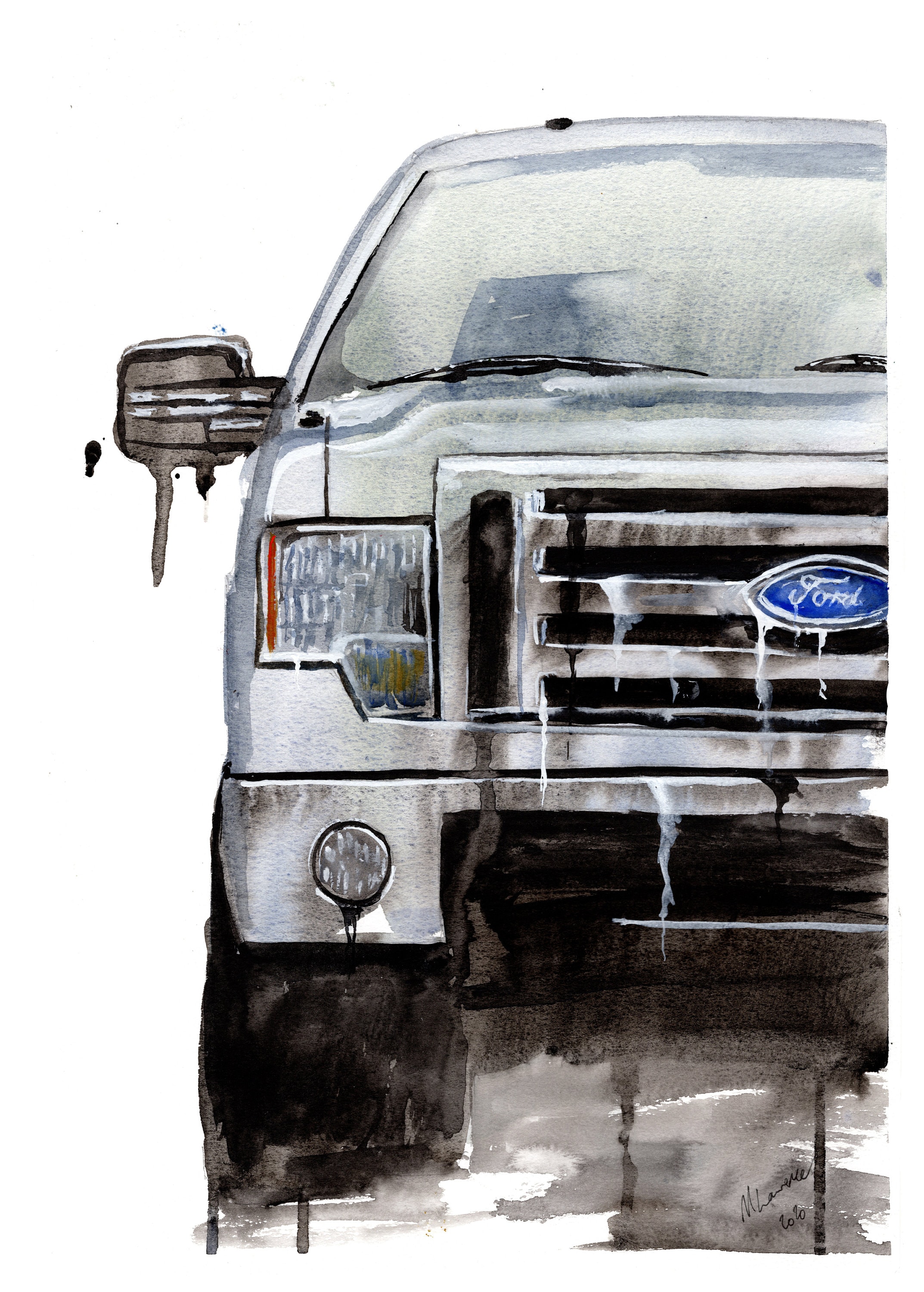 Ford Pickup Truck Drawing