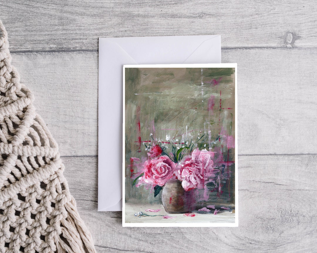 Flowers Greetings Card, Printable Digital Download - Etsy