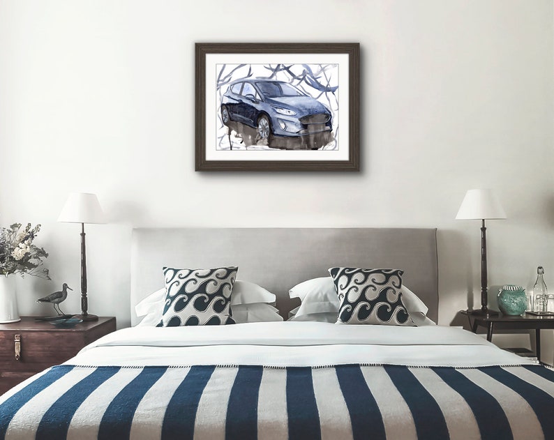 Hand Painted Ford Fiesta Mk8 Print. Unique Fiesta Poster. Limited ...