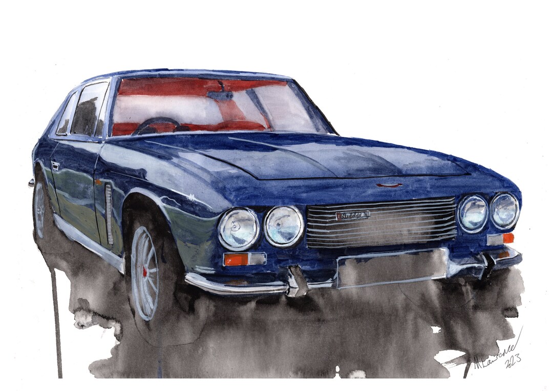 Jensen Interceptor Painting Numbered Limited Edition Print . - Etsy