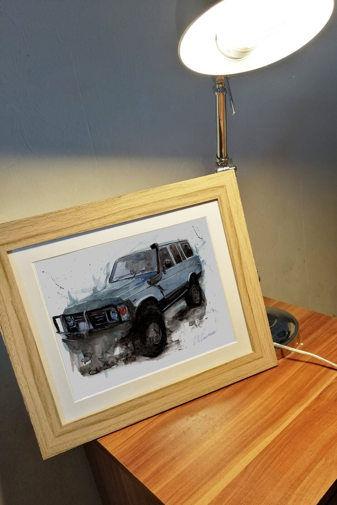 Hand Painted Toyota FJ60 Land Cruiser Print. Unique FJ60 Poster ...