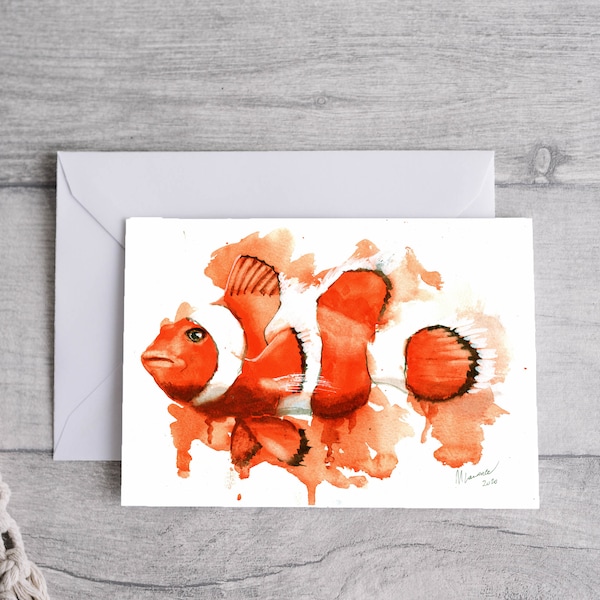 Fish Greeting Card - Etsy