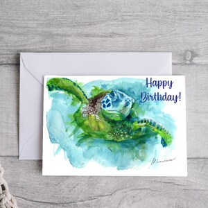 Turtle Birthday Card, Printable Digital Download - Etsy