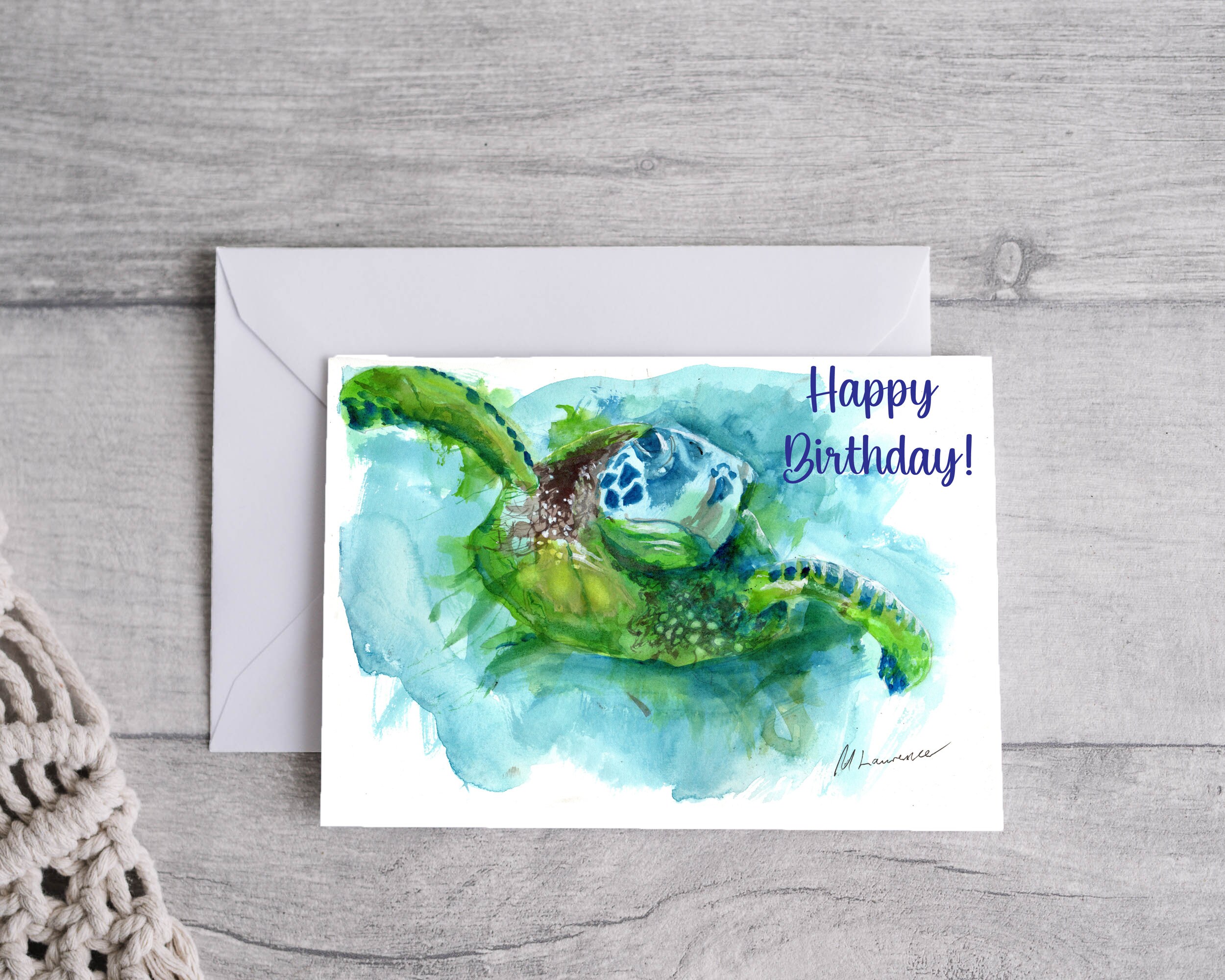 Turtle Birthday Card, Printable Digital Download - Etsy Australia