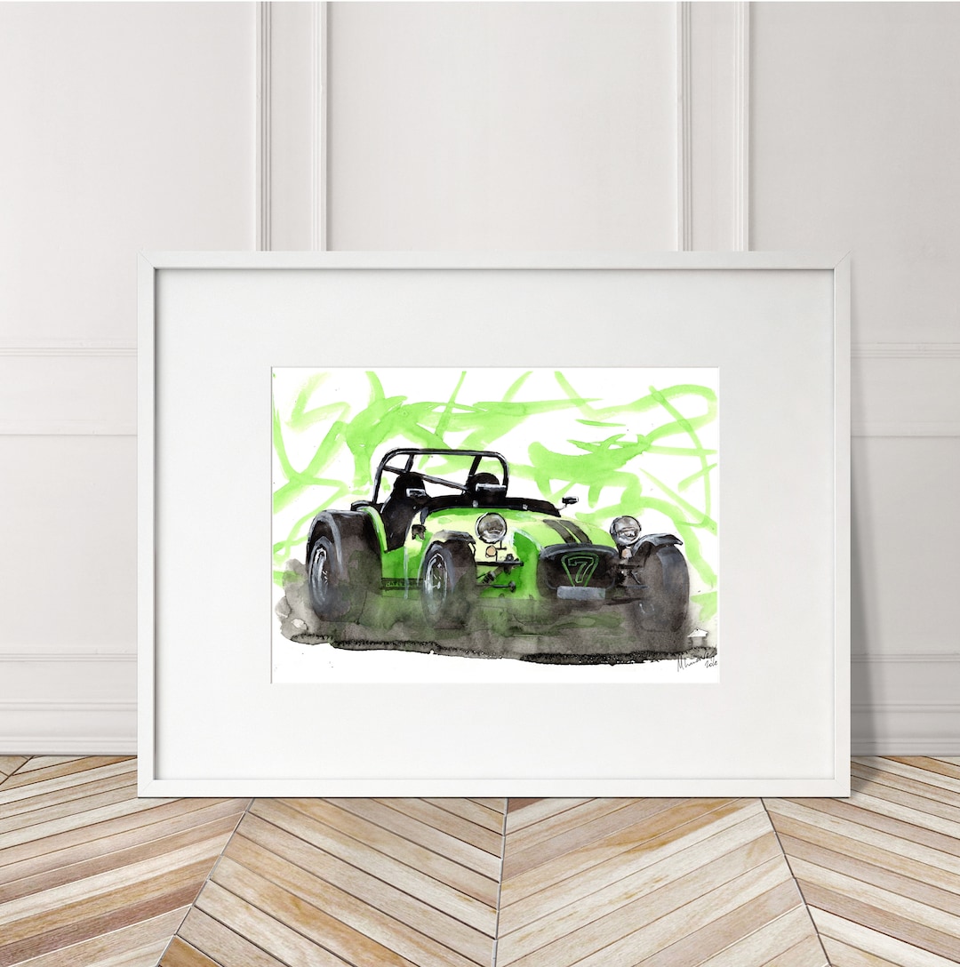 Hand Painted Caterham Seven 7 Print. Unique Caterham Poster. Limited ...