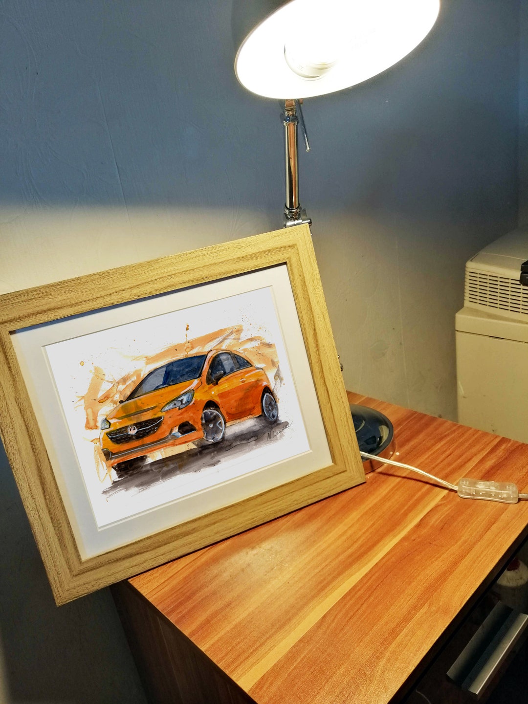 Vauxhall Corsa Gsi Painting. Corsa Poster. Gifts for Him. Hand Painted ...