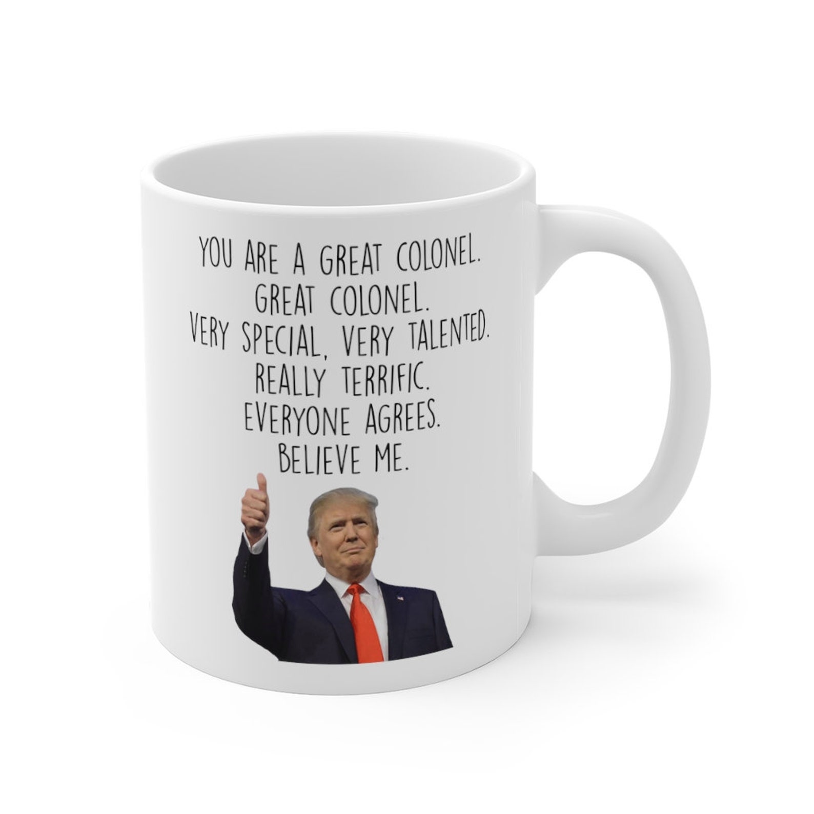 Trump Colonel Mug, Best Mug for Colonel, Funny Gift for Colonel ...