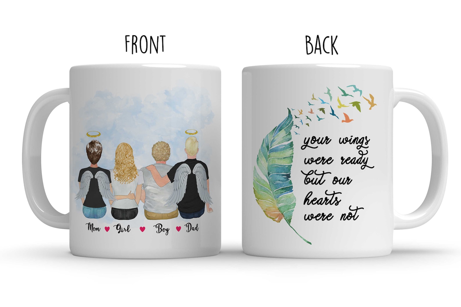 Personalized Memorial Giftcustom Memorial Mug-family Loss of - Etsy