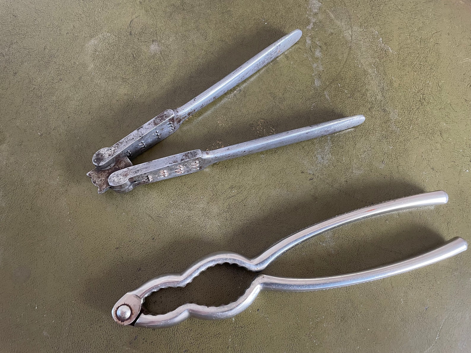 2 Different Nutcrackers. 1 Vintage Steel and 1 Victorian Antique Steel ...