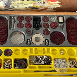 Vintage Philips 1966 MECHANICAL ENGINEER SET ME1200 Original Wooden Box ...