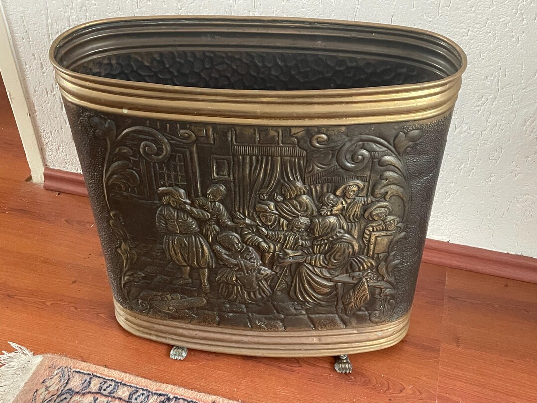 50cm/20" Copper Oval Umbrella Stand. Umbrella Stand Approx. 50x50x20 Cm ...