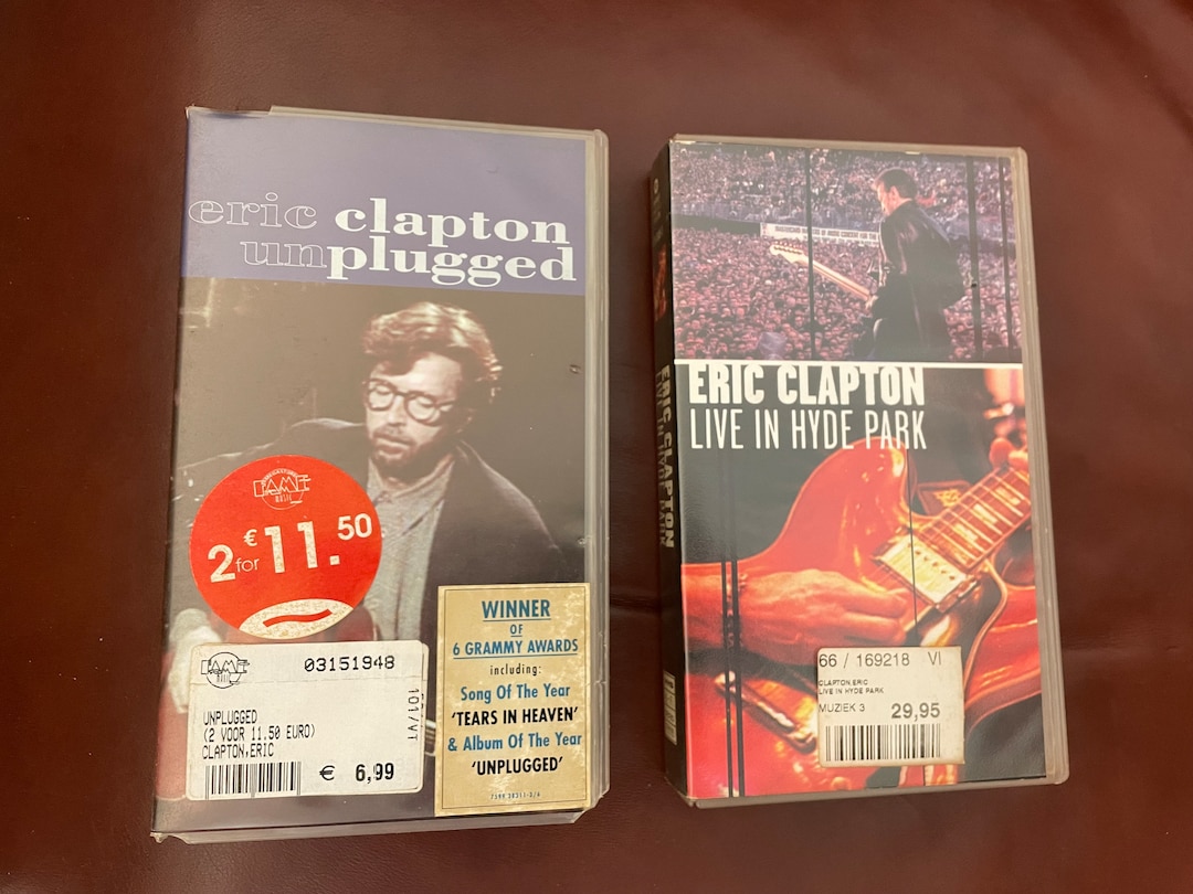 2x Eric Clapton Concert VHS Video Tapes, 1 of Which is New and Sealed ...