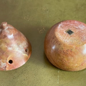 Pear Incense Burner Marble Onyx Holes in Lid for Fragrance Approx. 8x6 ...