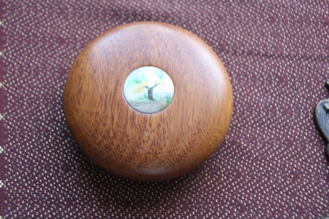 Paperweight / Paperweight Wooden Object With Tree Painting Hand Worked ...