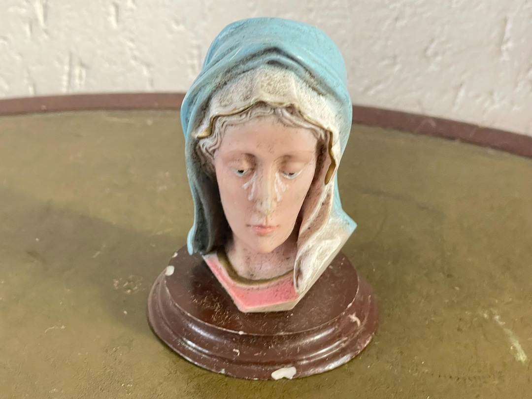 Ca. 1950 Crying Mary Statue 10 Cm / 4 Inch - Etsy
