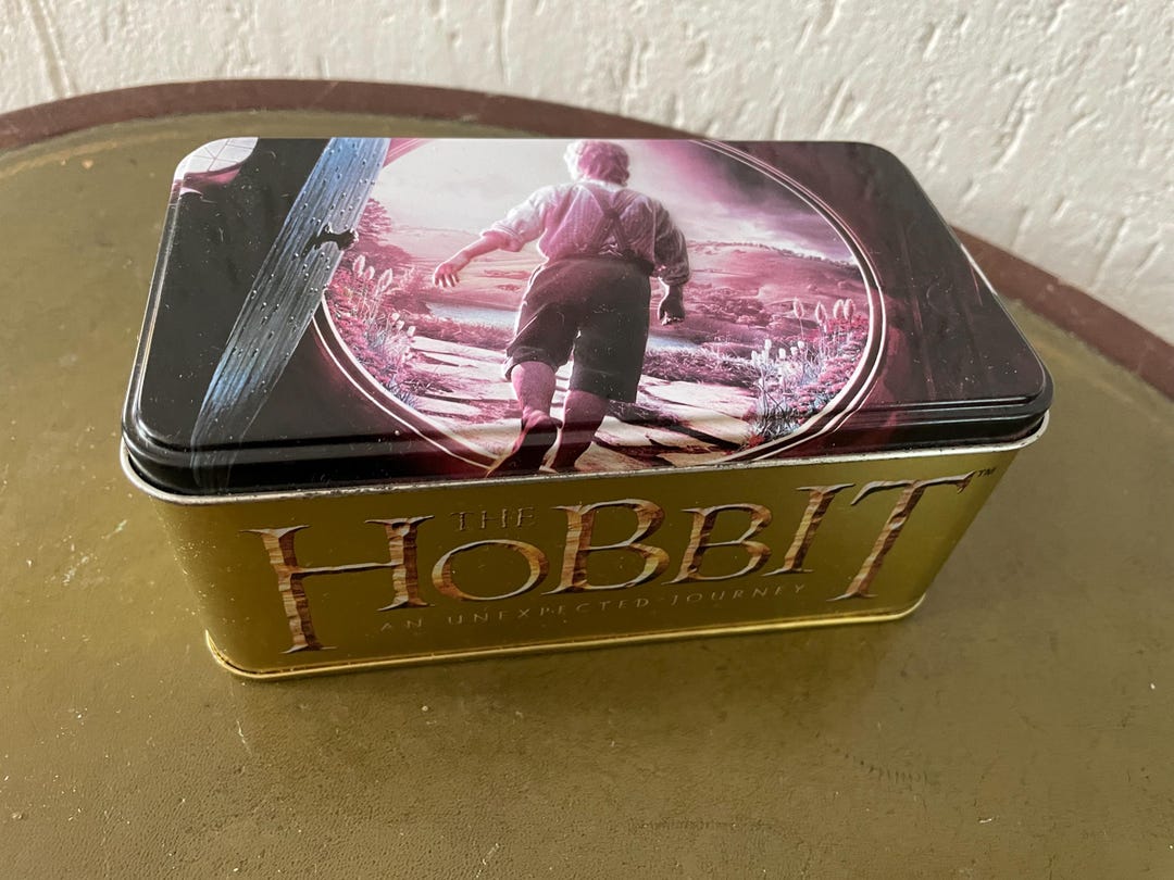 Vintage the Hobbit Cookie Tin Metal - Warner Bros - Embossed Decoration ...