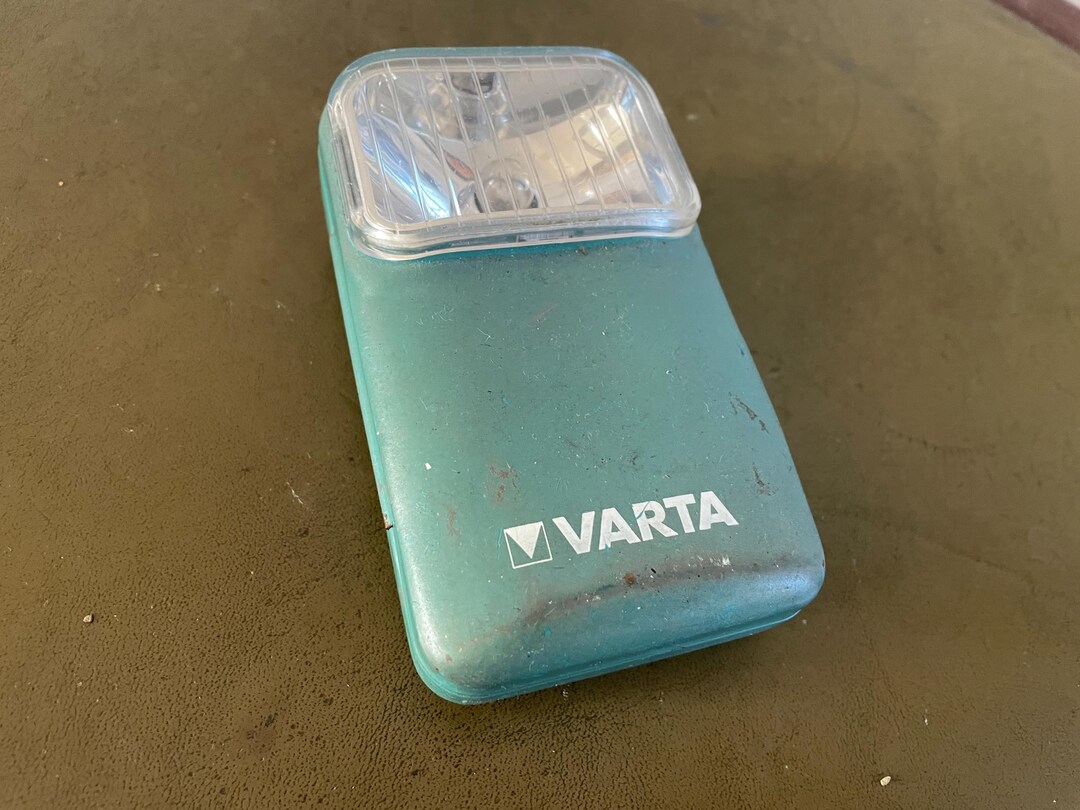Vintage VARTA Flashlight With Clip. See Photos - Etsy