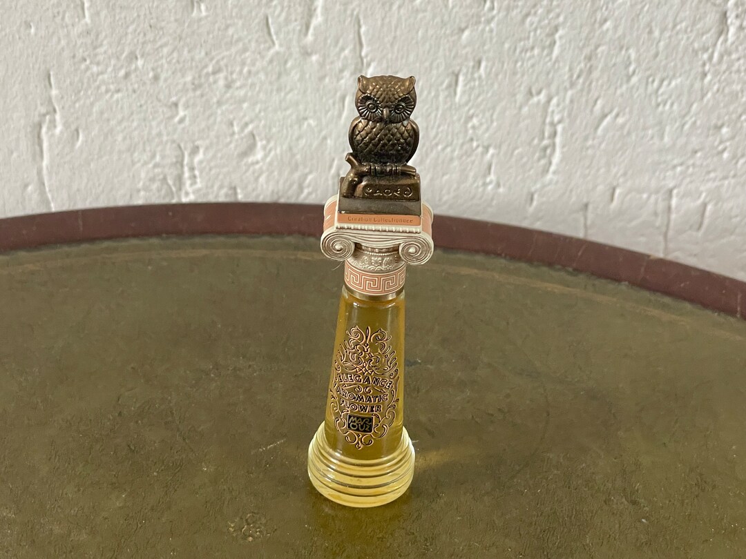 Bottle 5/12.5cm With Owl. AOE Athens Greece the Text on the Bottle is ...