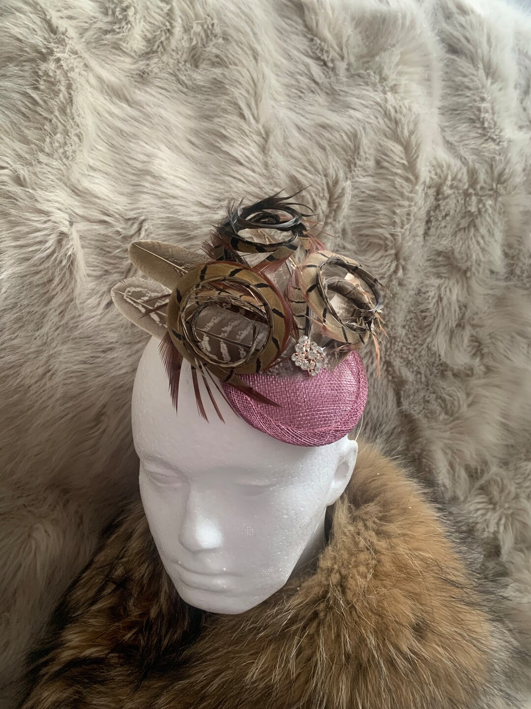 Feather Fascinator Headband Races Wedding Outfit Country Special ...