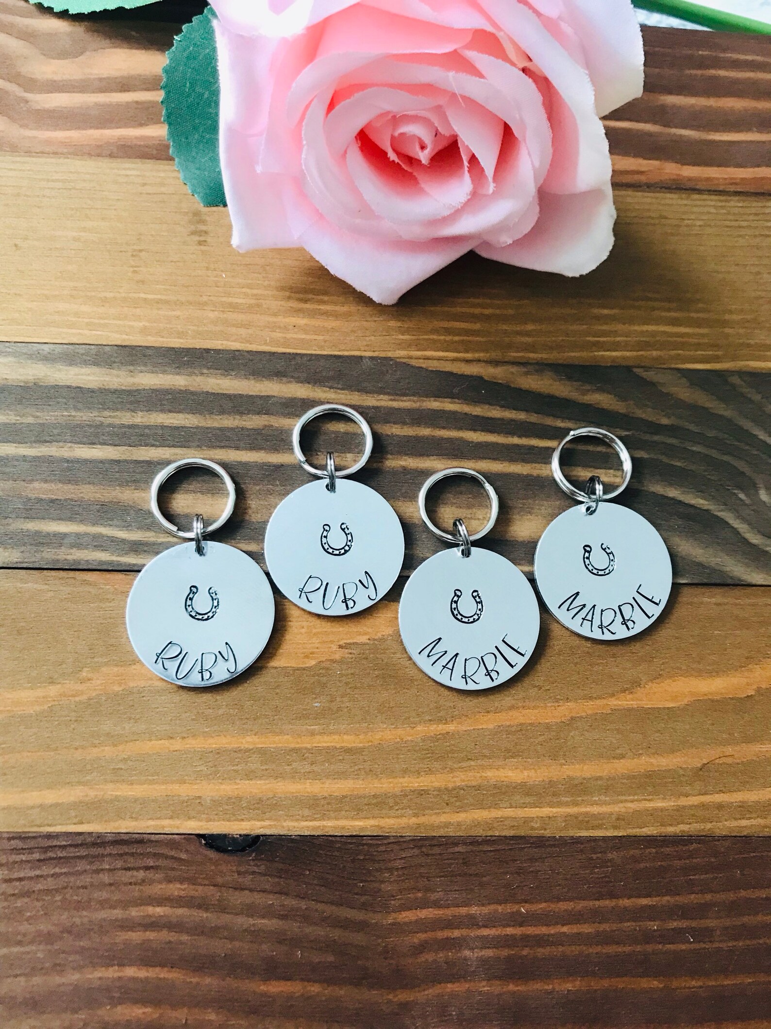 Personalised Horse Bridle Headcollar Rug Saddle Tags in Case of ...