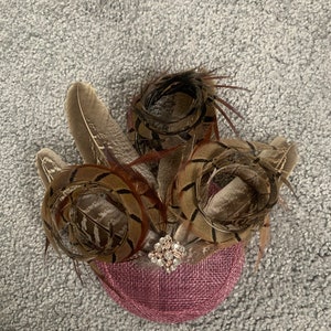 Feather Fascinator Headband Races Wedding Outfit Country Special ...