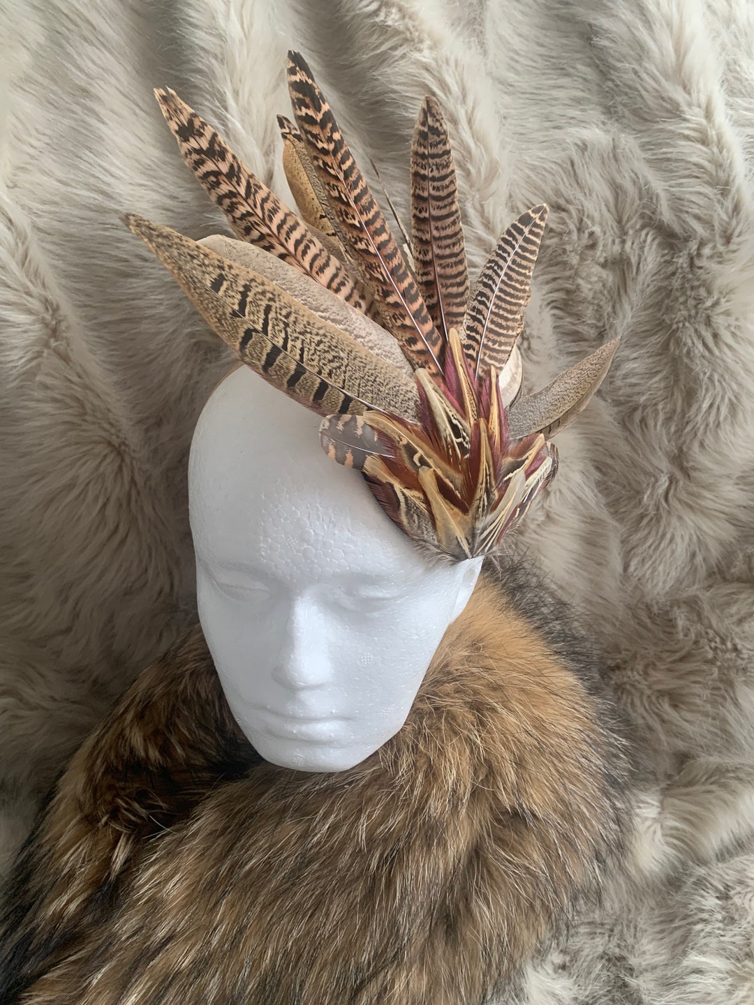 Feather Fascinator Races Wedding Outfit Country Special Occasion Hair ...