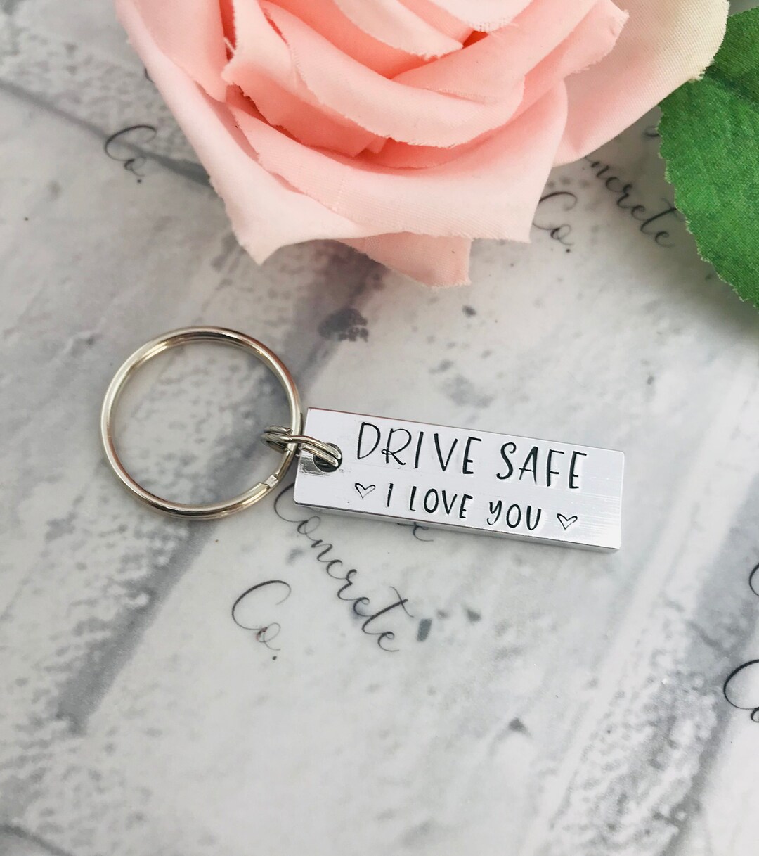Personalised Drive Safe I Love You Car Keyring Gift Passing Driving ...