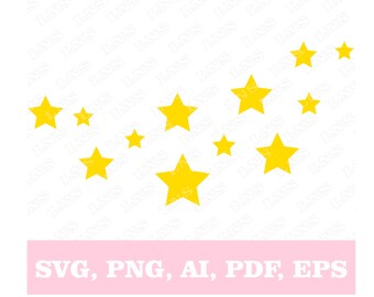 Yellow Star Svg | Etsy