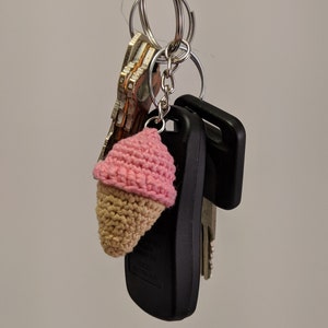 Ice Cream Cone Key Chain - Etsy