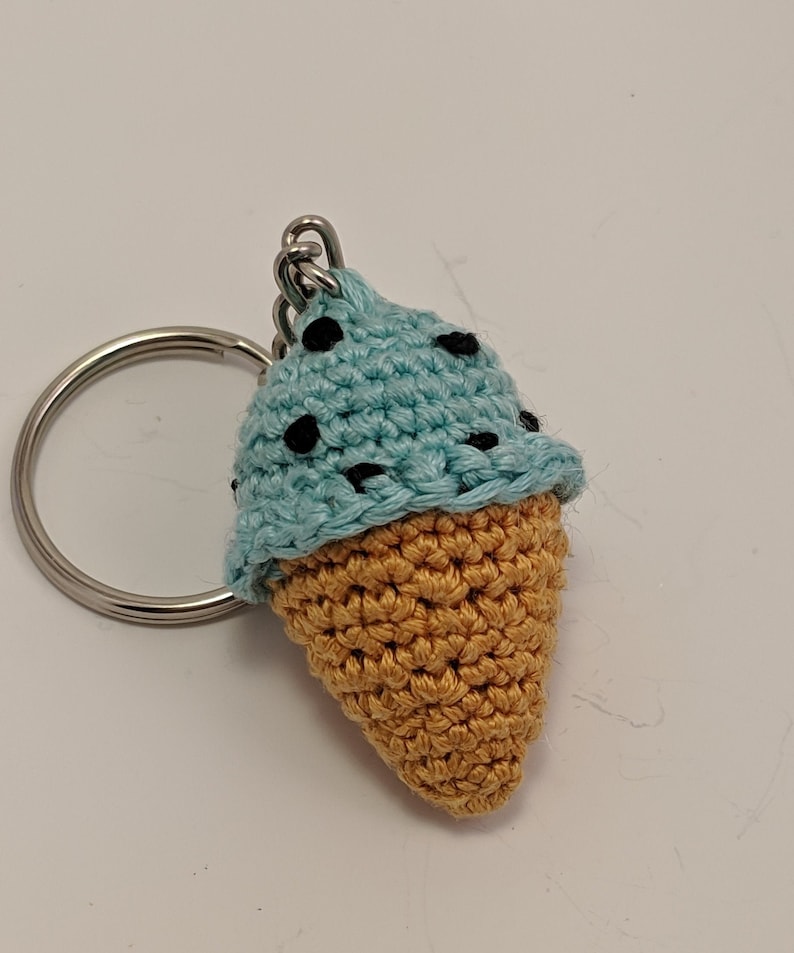 Ice Cream Cone Key Chain - Etsy