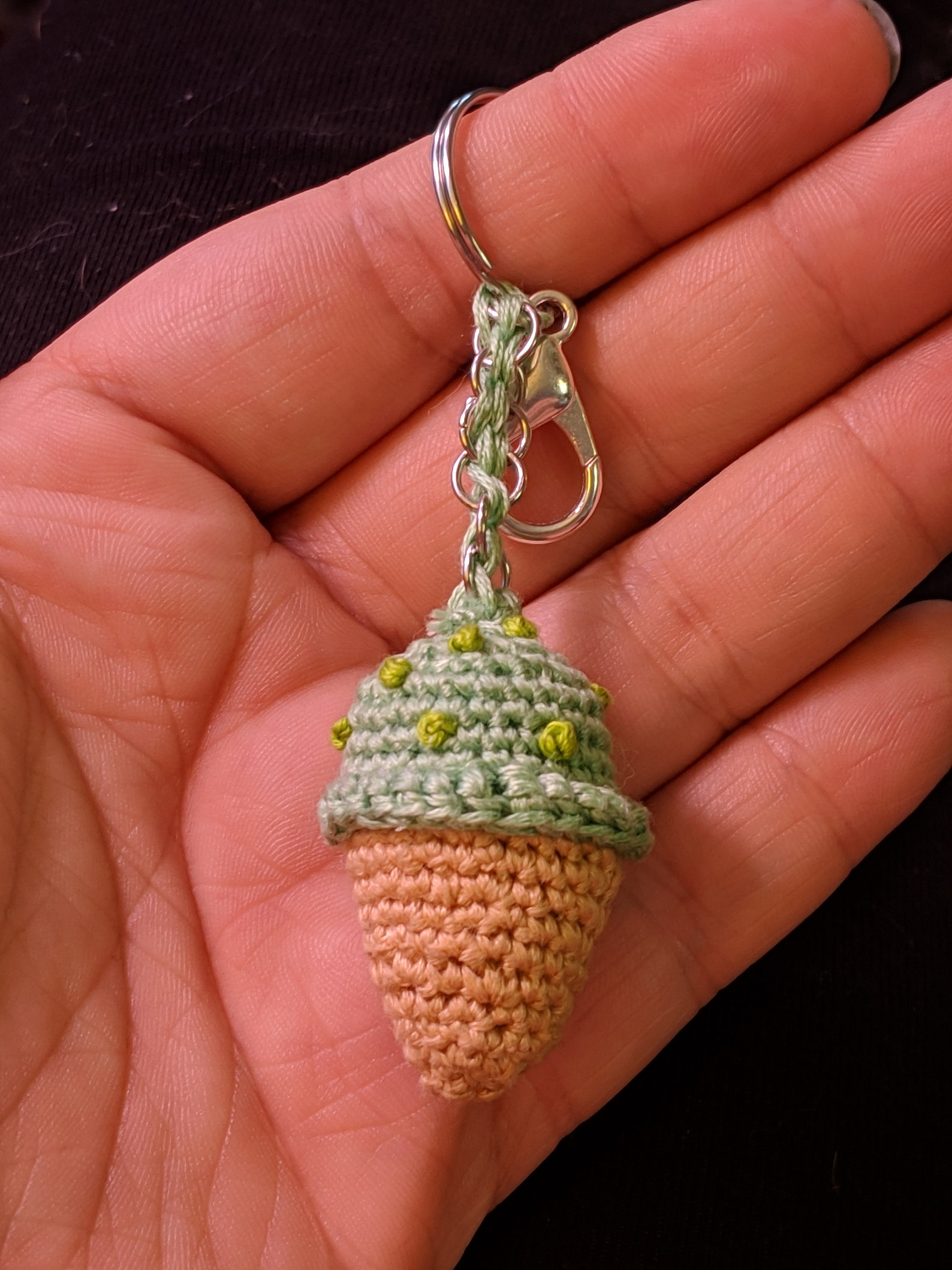 Ice Cream Cone Key Chain - Etsy