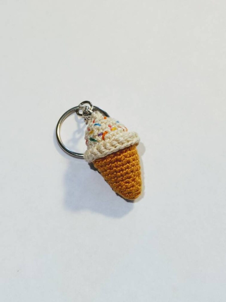 Ice Cream Cone Key Chain - Etsy