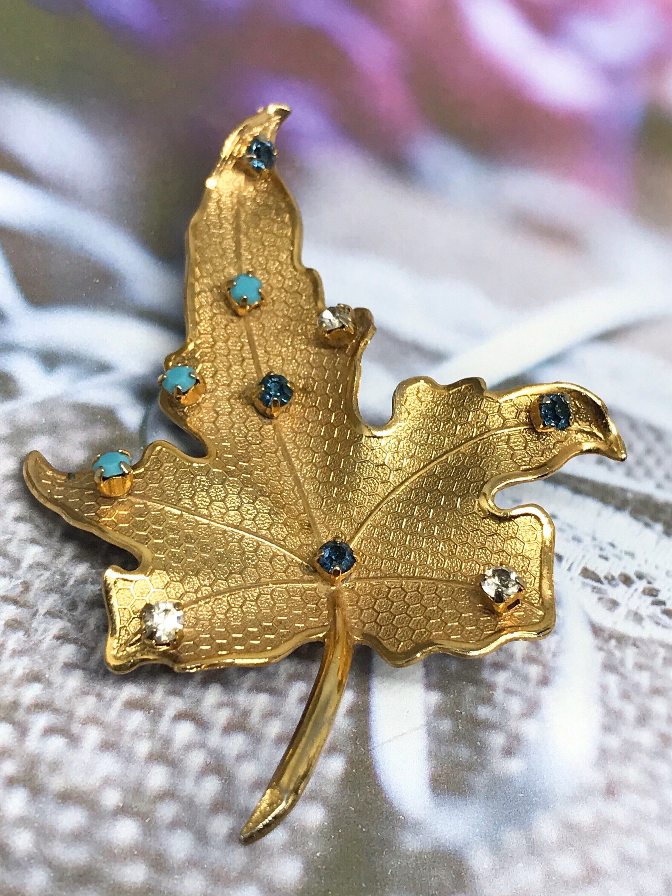 Vintage Leaf Brooch vintage Brooch Vintage Jewellery Gift - Etsy