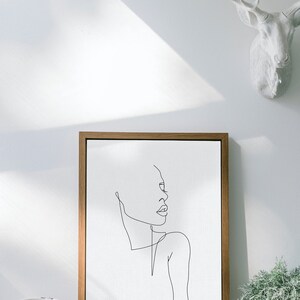 Line Woman Face, Vector, SVG, Female Minimalist Digital, Woman ...