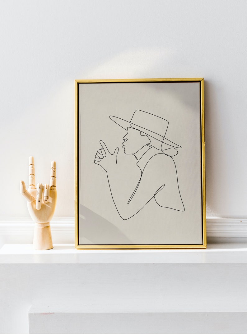 Female drawing digital wall art printable wall art | Etsy