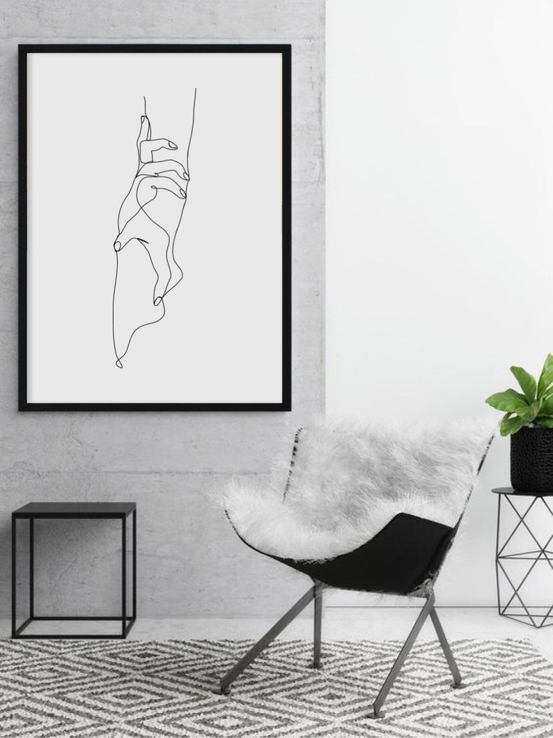 Friends Hands Abstract Delicate Hands Poster Lovers Hands - Etsy